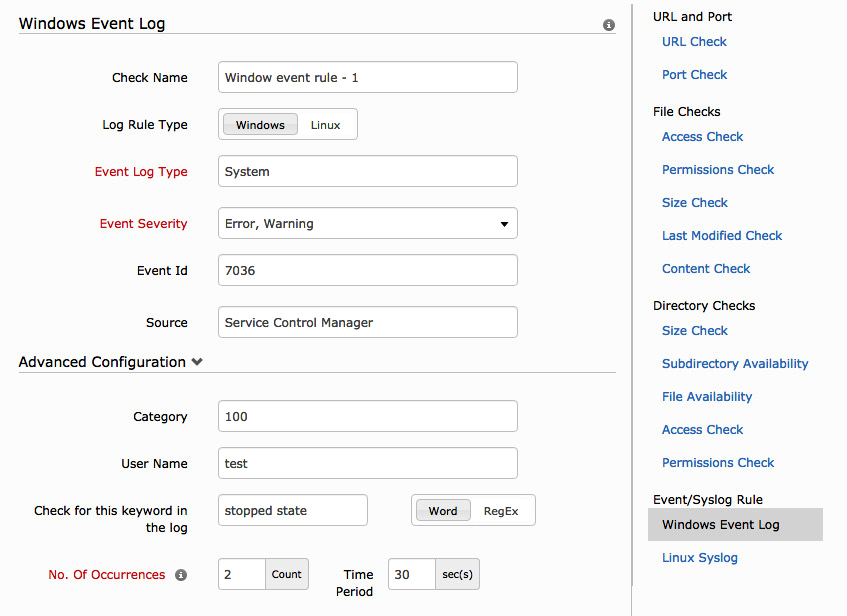 Windows Event Log Monitoring | Event Log Management :Site24x7